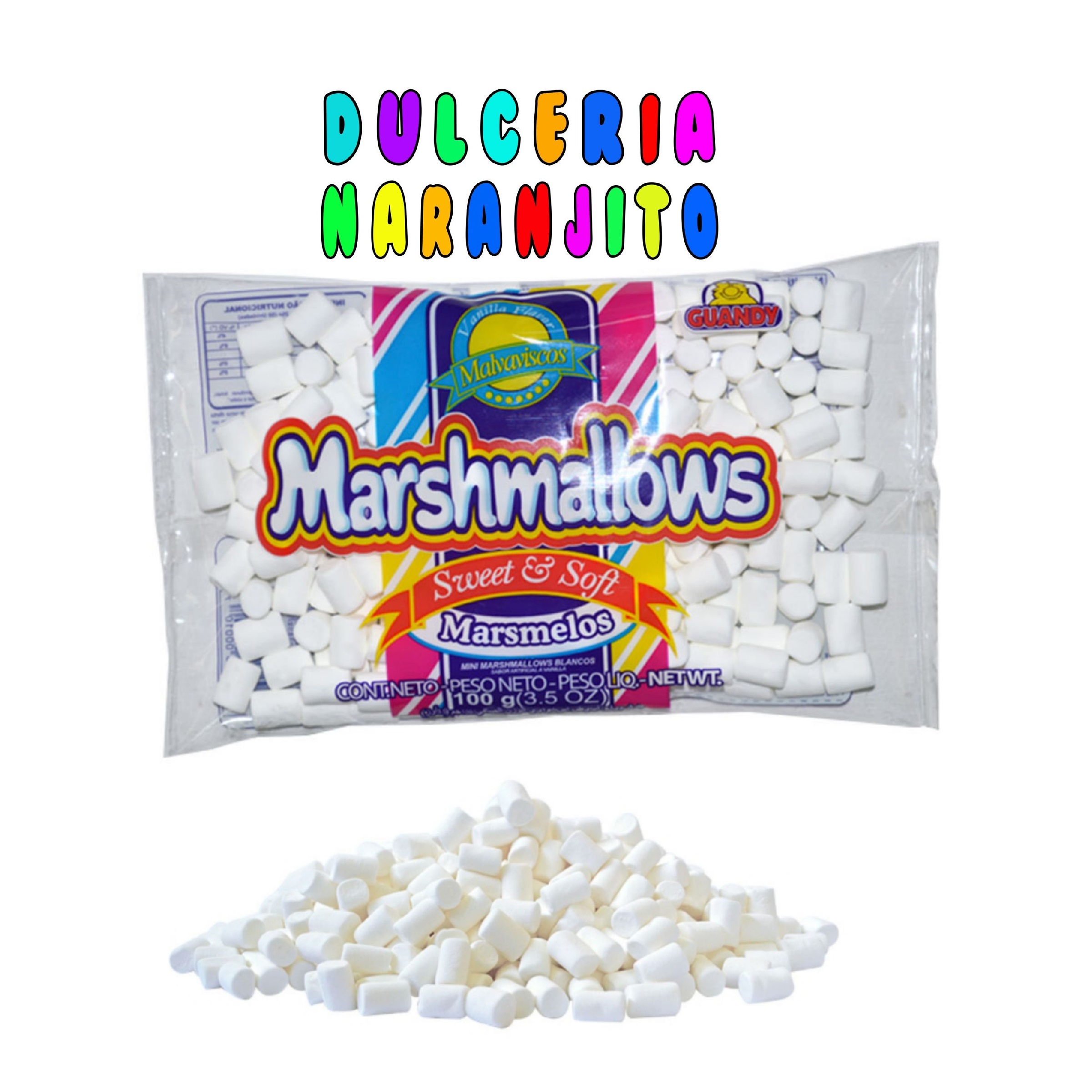 Guandy Marshmallows Vainilla Flavors - dulcerianaranjito