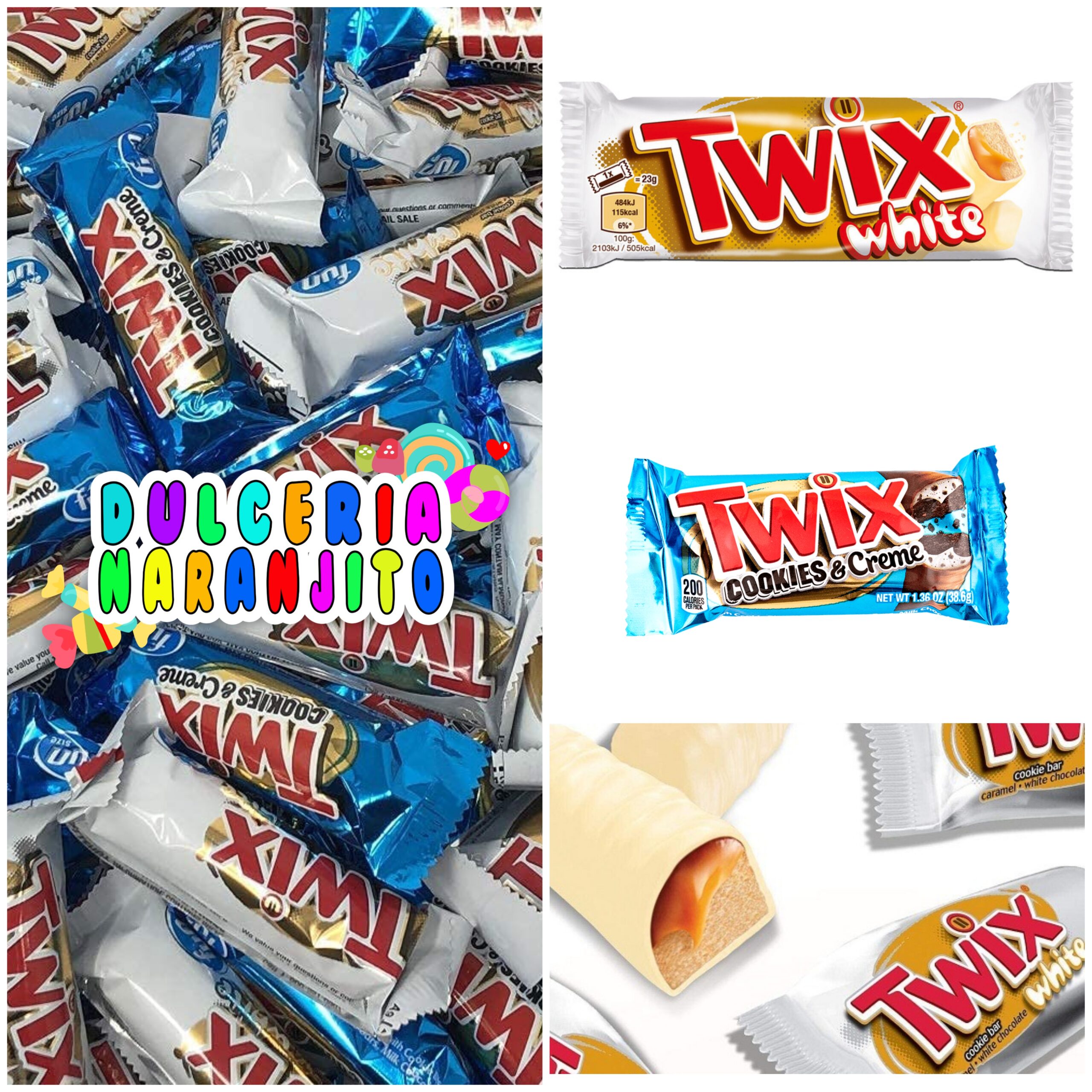Twix Cookies & Creme and Twix white mini - dulcerianaranjito