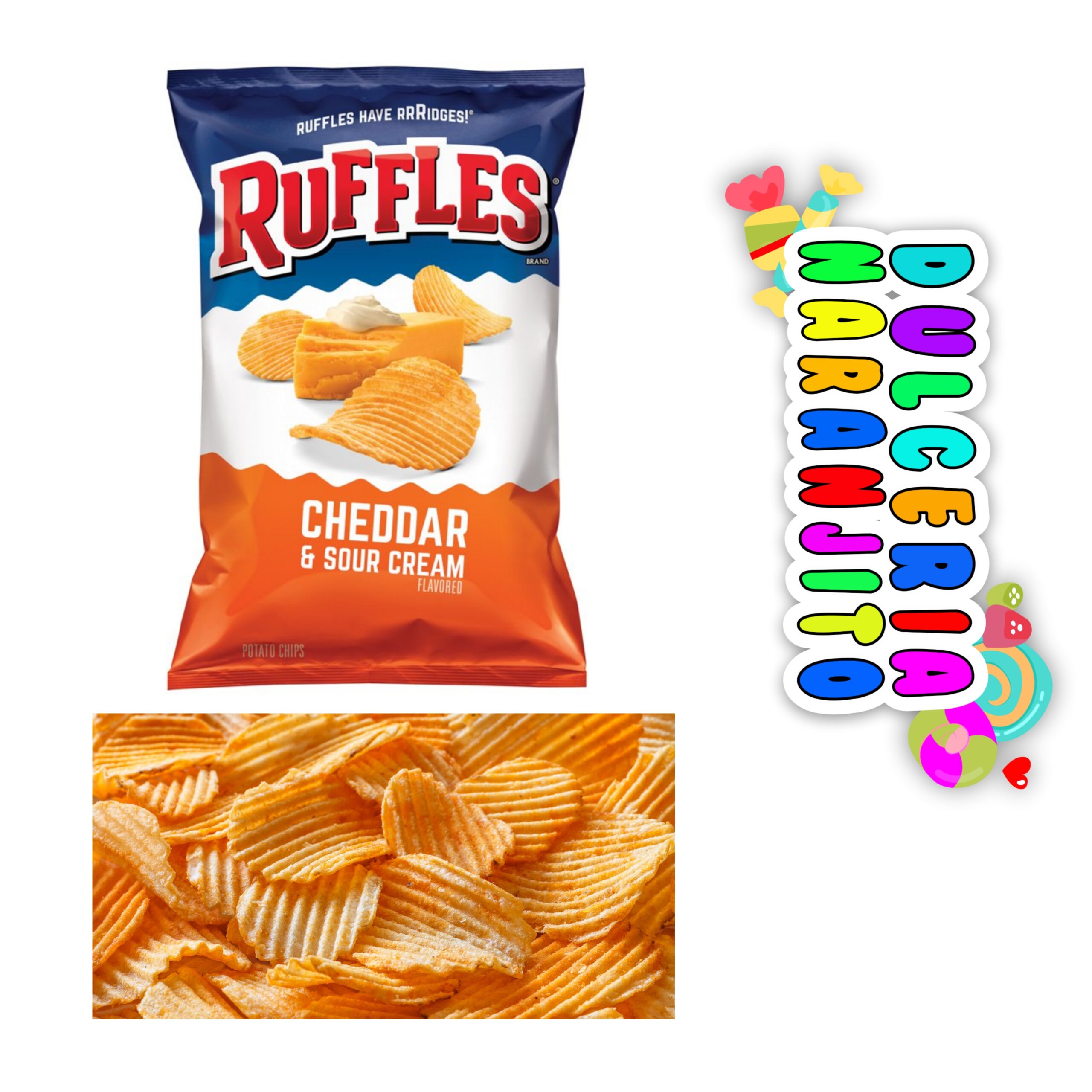 Ruffles Cheddar & Sour Cream - dulcerianaranjito