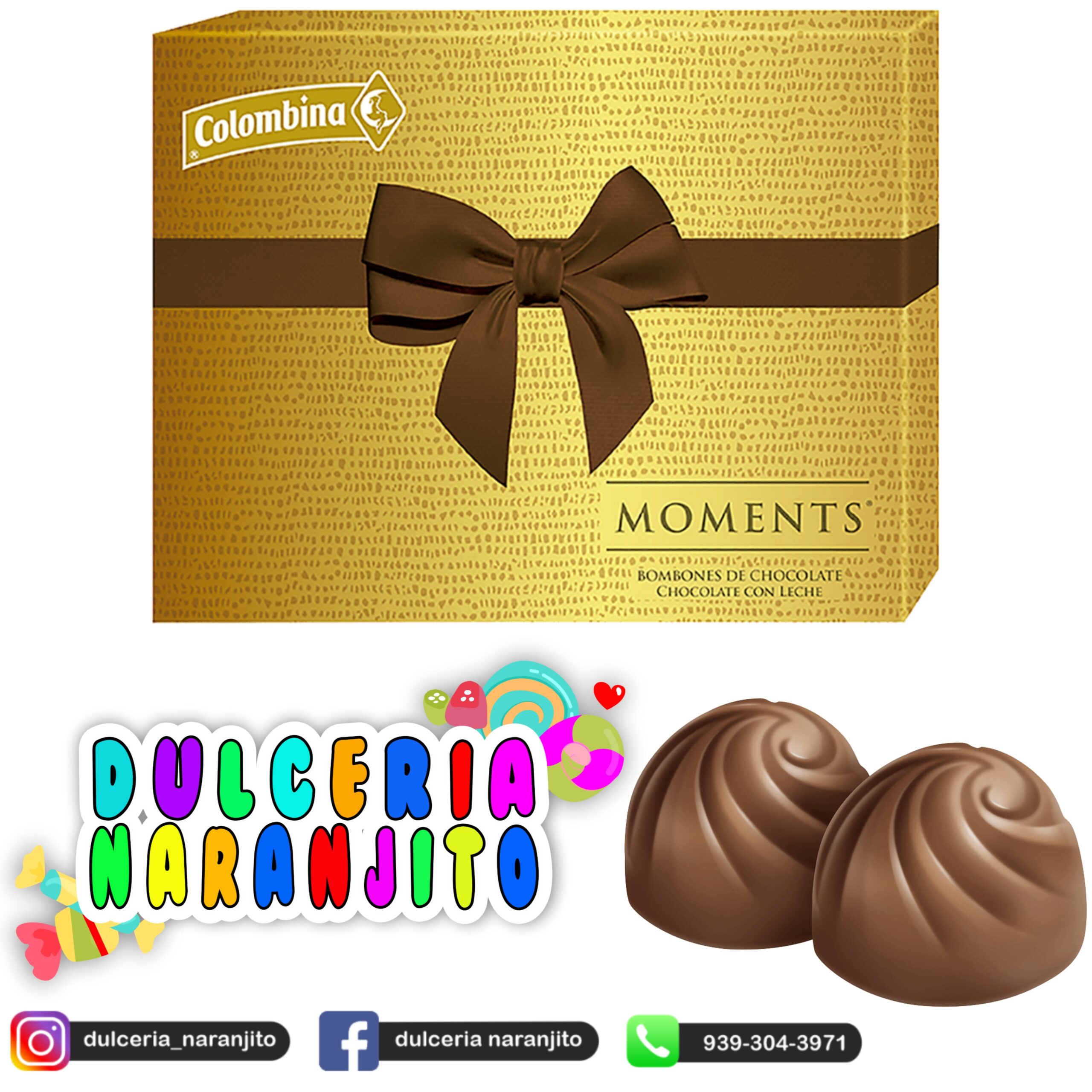 Colombina Moments Bombones De Chocolate Con Leche - dulcerianaranjito