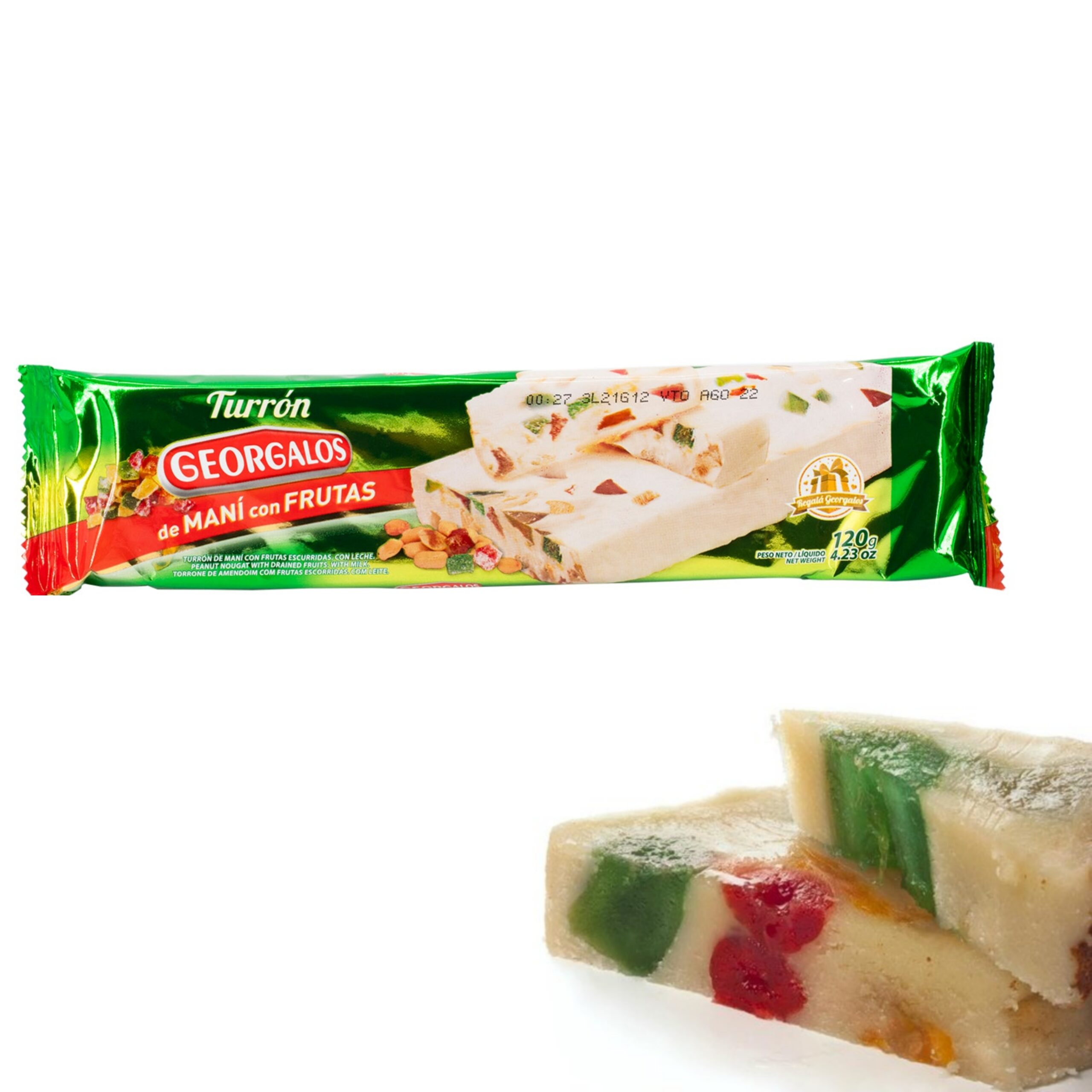 Turrón de maní con frutas - dulcerianaranjito