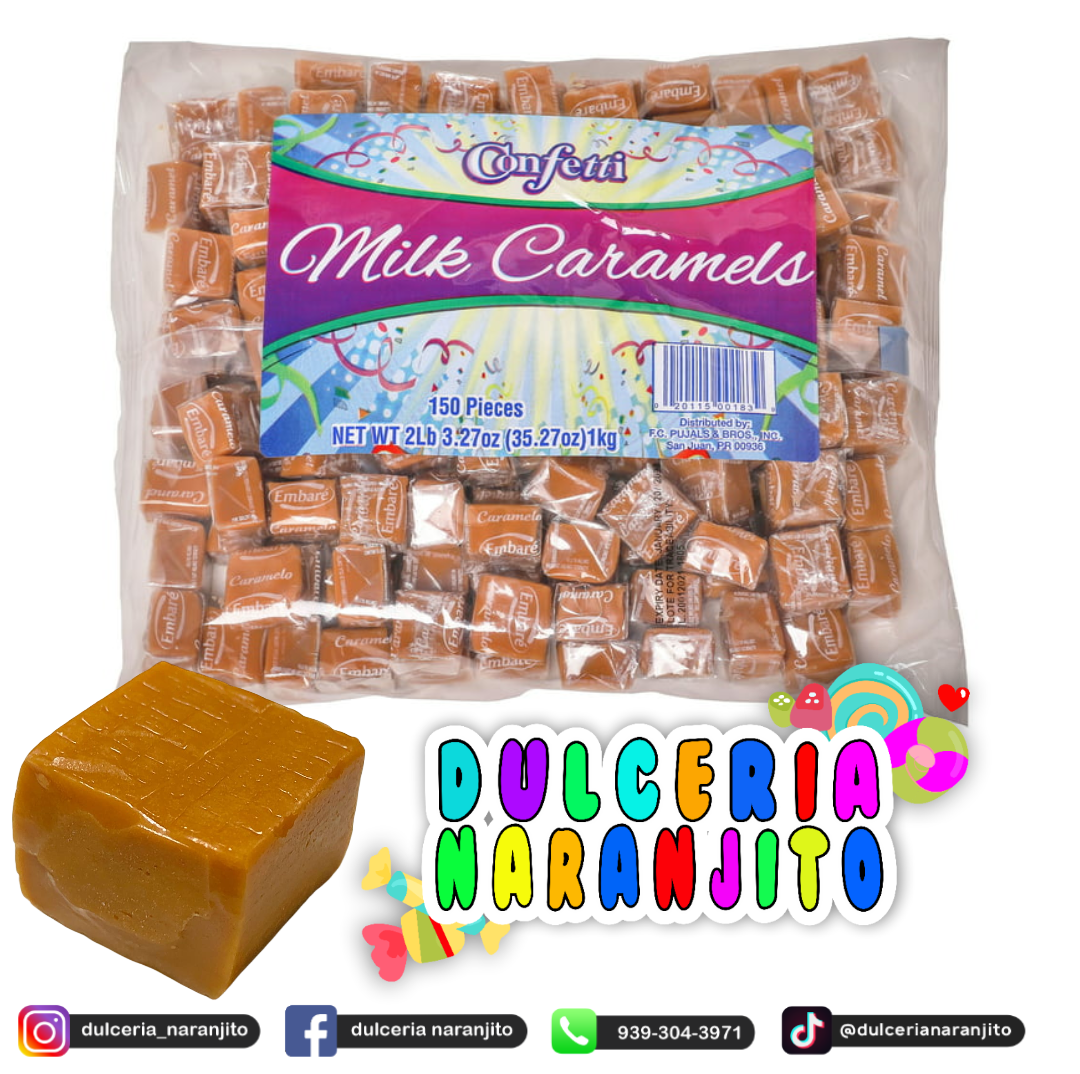 Confetti Milk Caramels - dulcerianaranjito