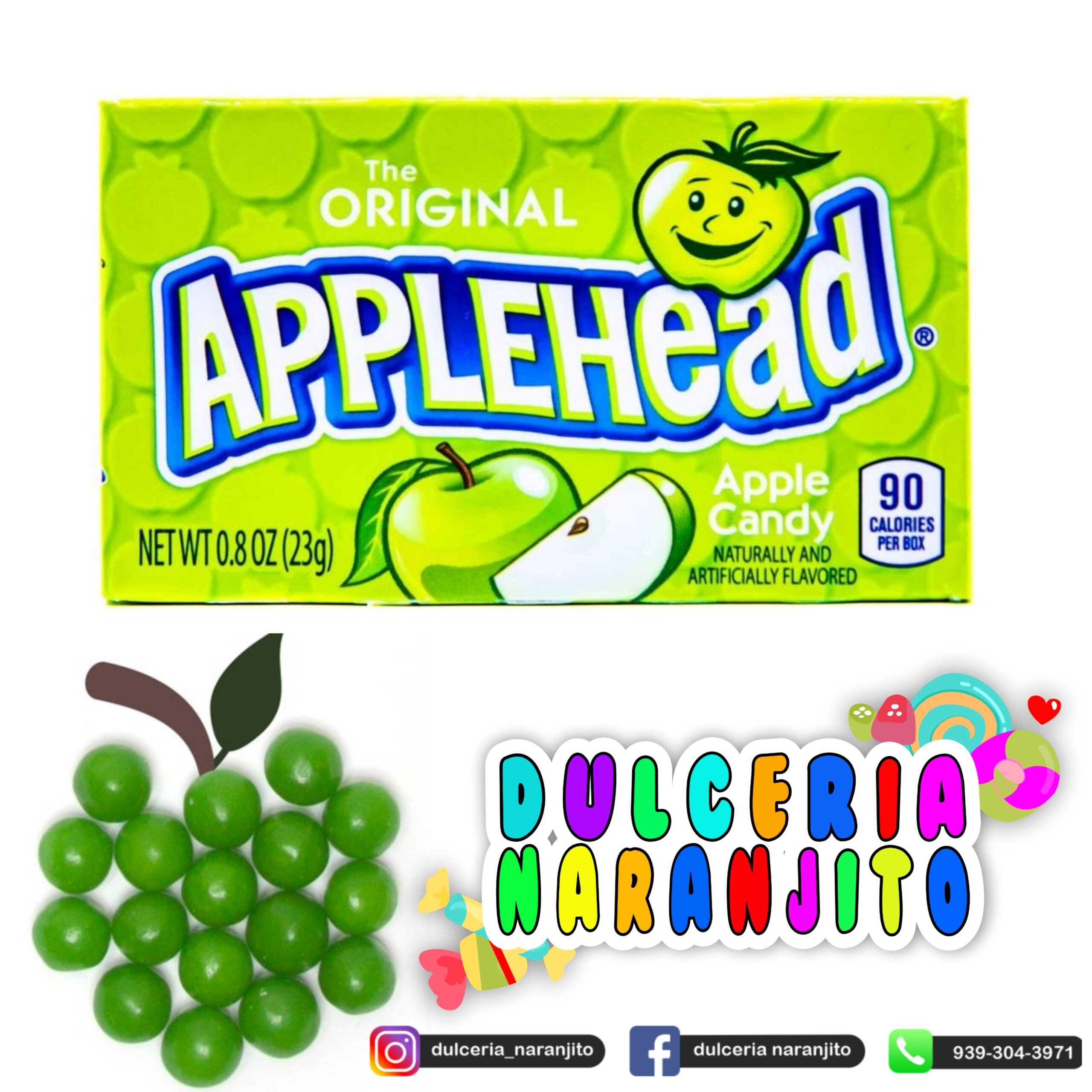 Applehead🍏 (1 unidad) - dulcerianaranjito