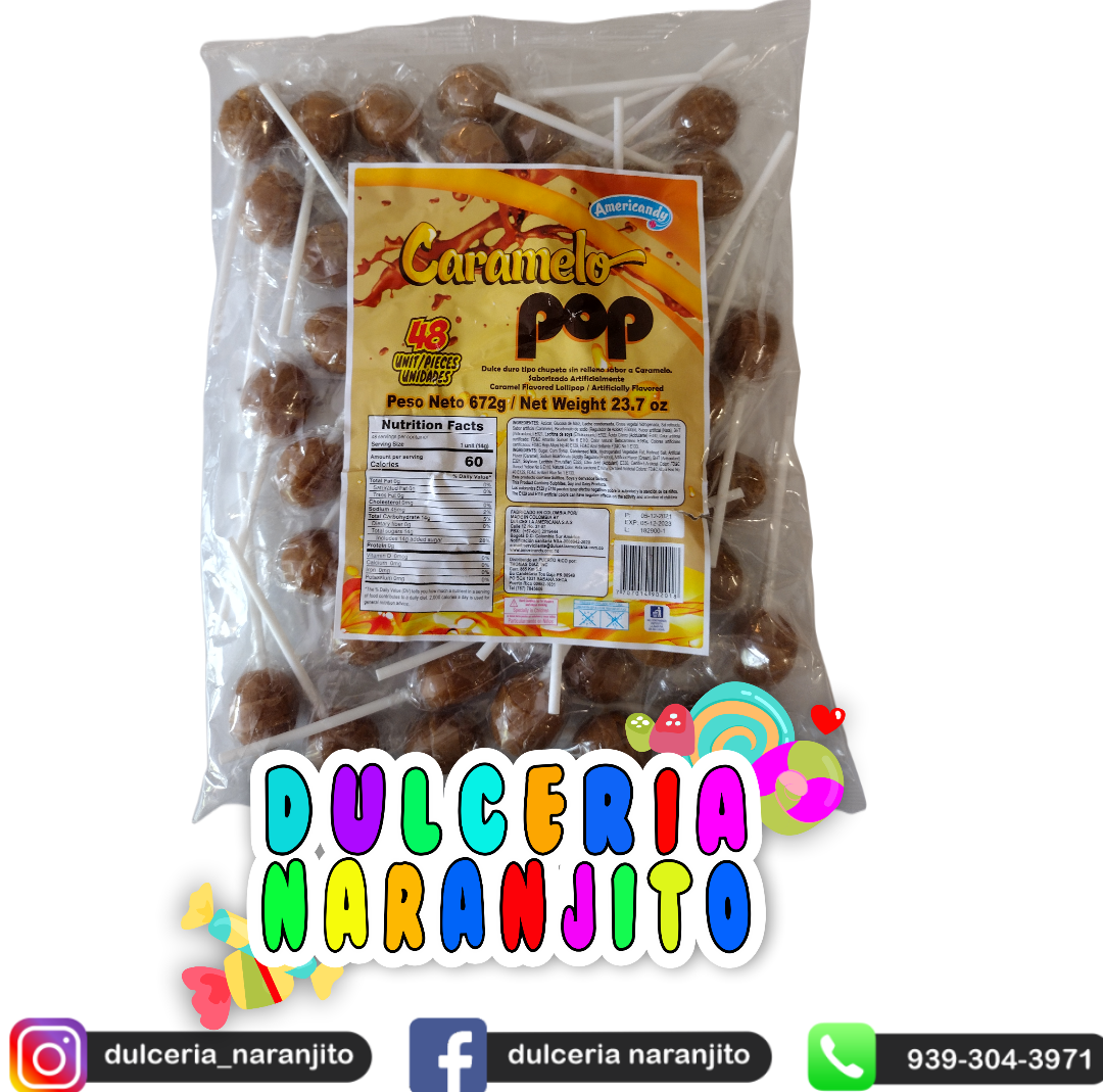 Americandy Caramelo Pop - dulcerianaranjito