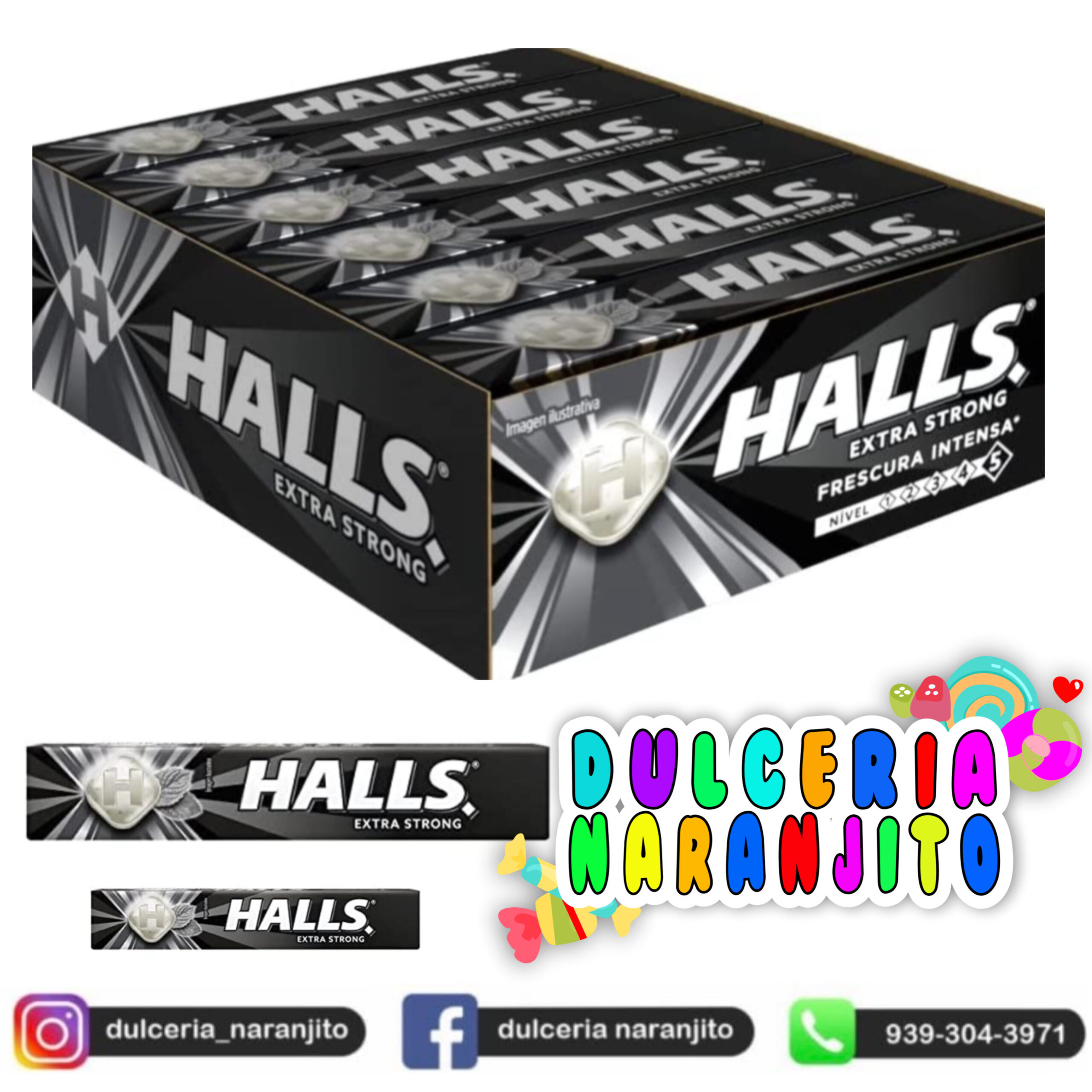 Halls Extra Fuerte - dulcerianaranjito
