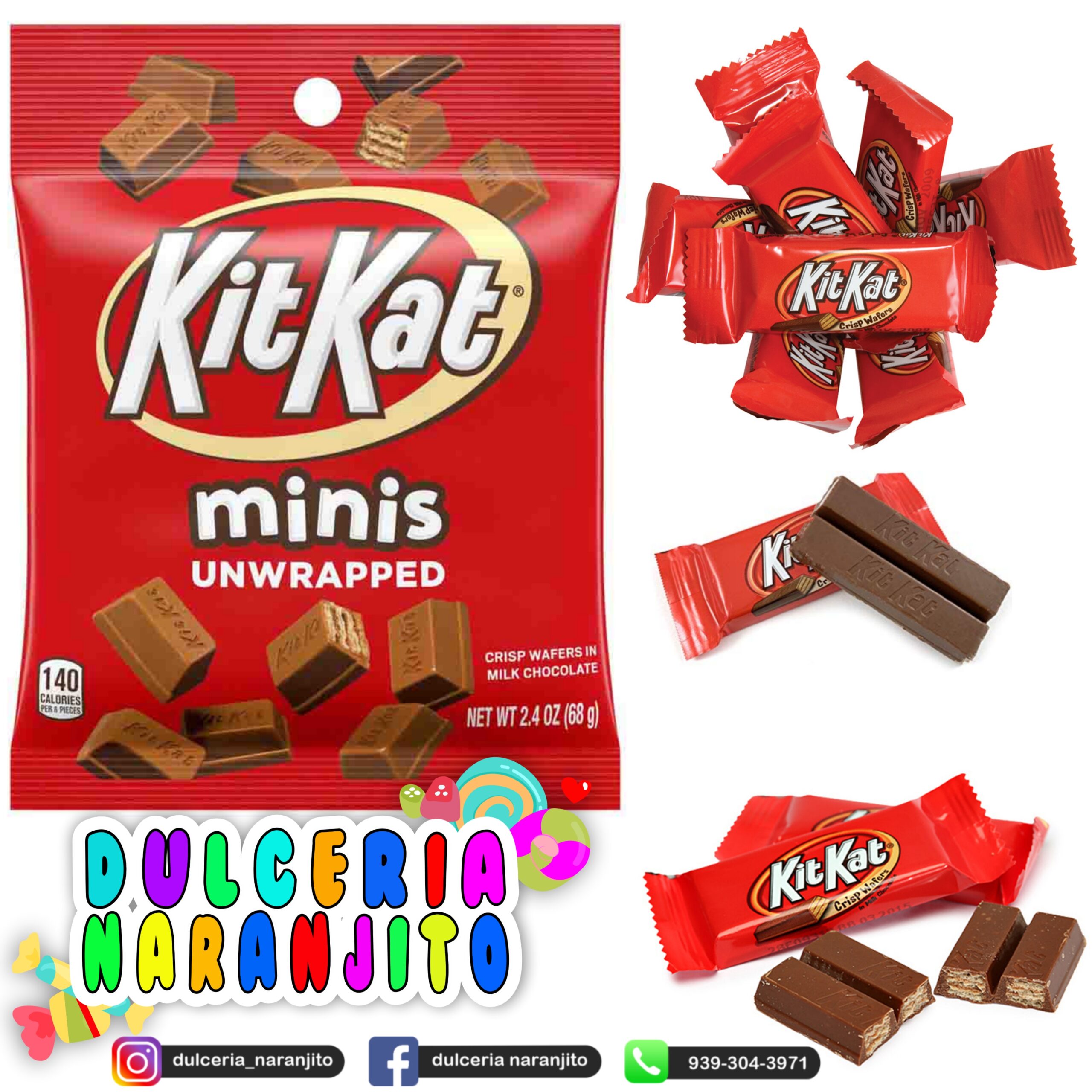 Kit Kat Miniatures Crisp Wafers In Milk Chocolate - dulcerianaranjito