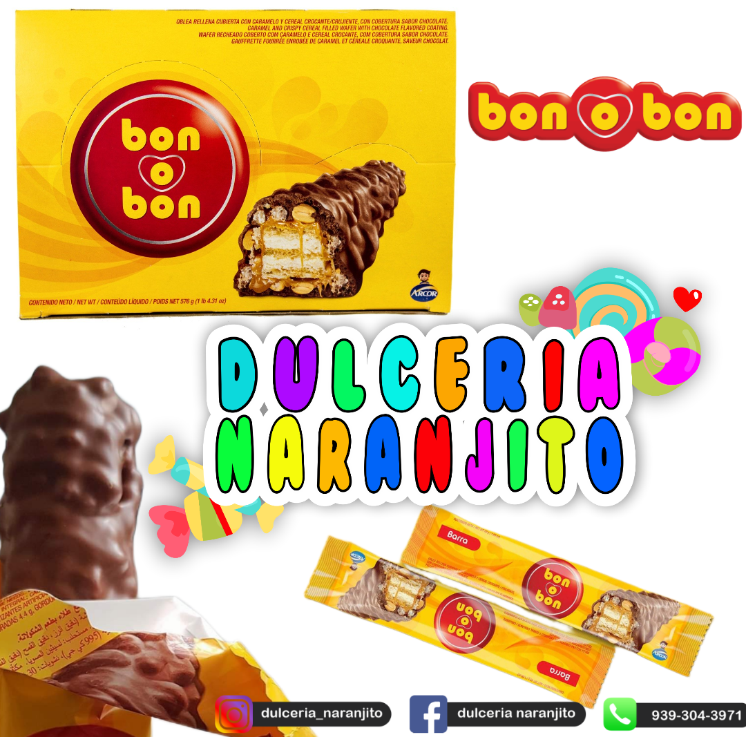 Arcor bon o bon barra - dulcerianaranjito