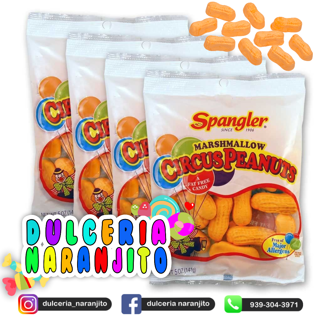 Spangler Marshmallow Circus Peanuts - dulcerianaranjito