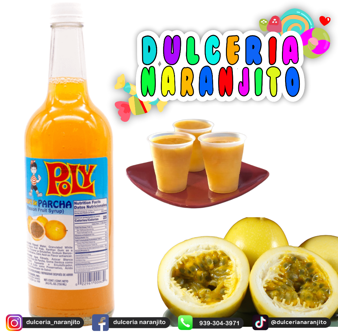 Poly Sirope de Parcha - dulcerianaranjito